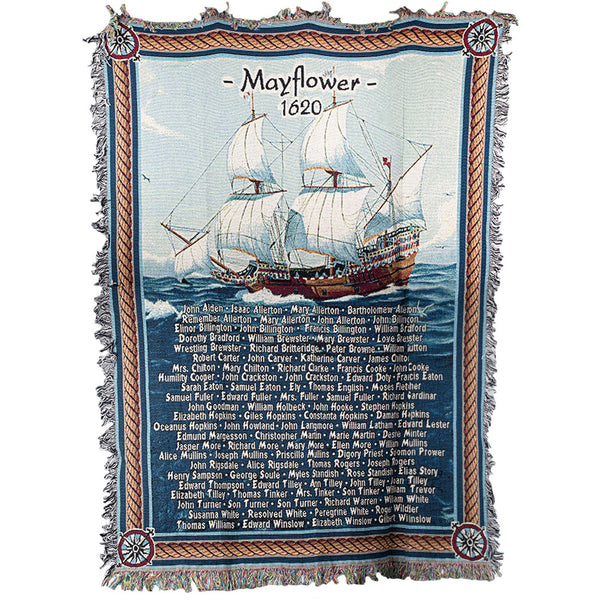 Mayflower Throw – Plimoth Patuxet Museum Shop