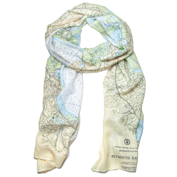 Plymouth Map Scarf – Plimoth Patuxet Museum Shop