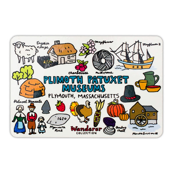 Plimoth Patuxet Icons Magnet – Plimoth Patuxet Museum Shop