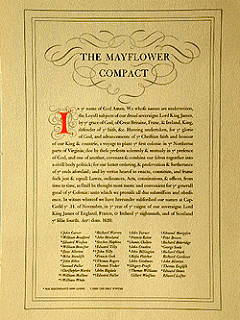 Pilgrims Mayflower Compact