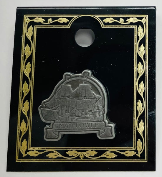 Pewter Mayflower Pin – Plimoth Patuxet Museum Shop