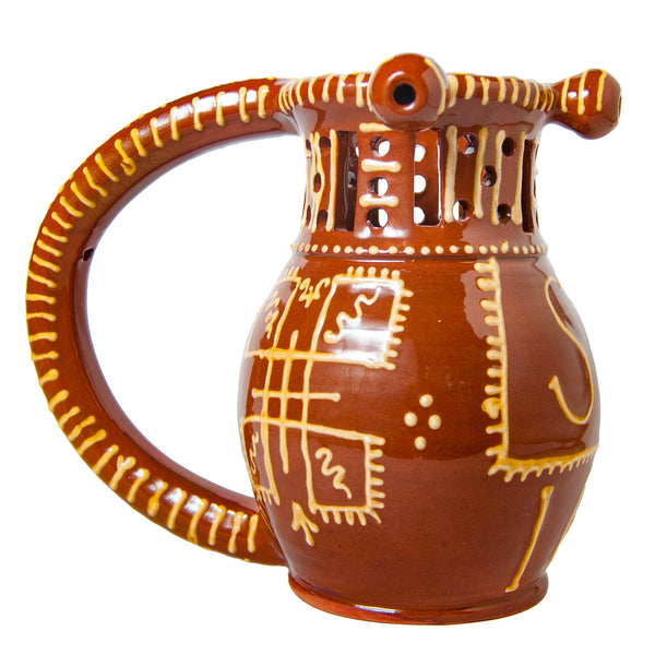 Slipware Puzzle Jug – Plimoth Patuxet Museum Shop